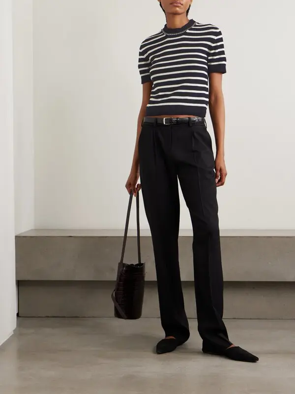 Daughter Shona Striped Organic Cotton Top