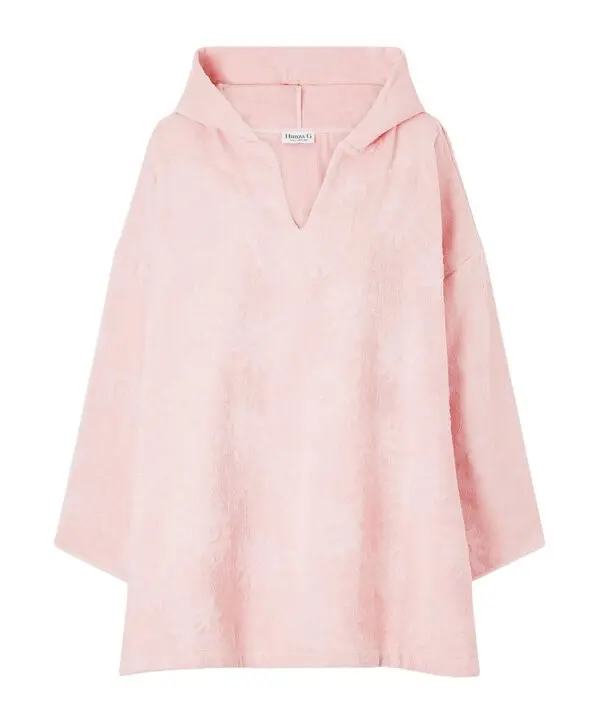 Hunza G Hooded Jacquard-cotton Terry Cover-up