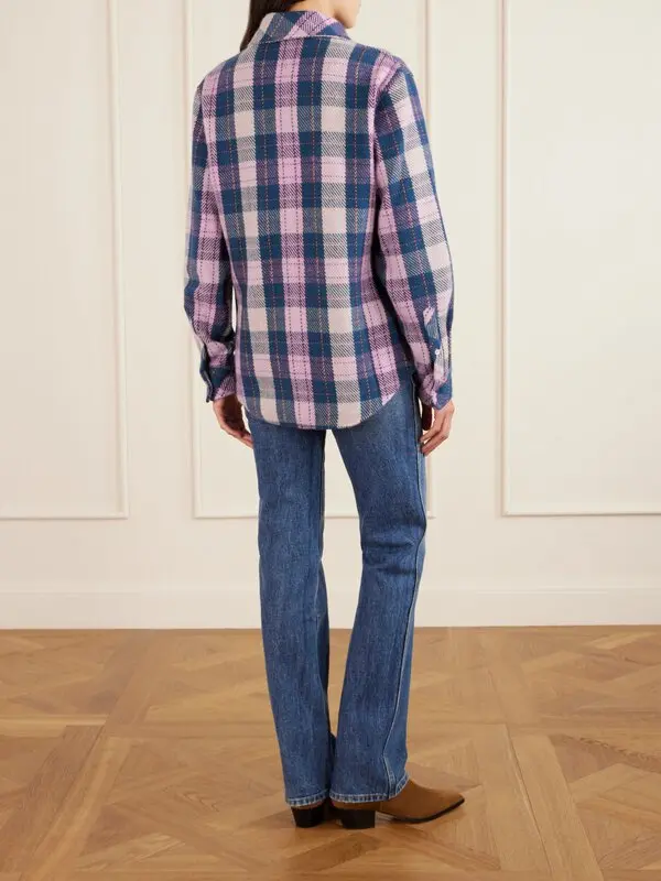 GOD'S TRUE CASHMERE Checked Cashmere Shirt