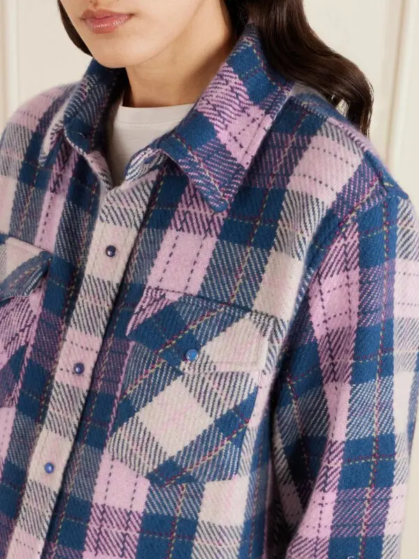 GOD'S TRUE CASHMERE Checked Cashmere Shirt