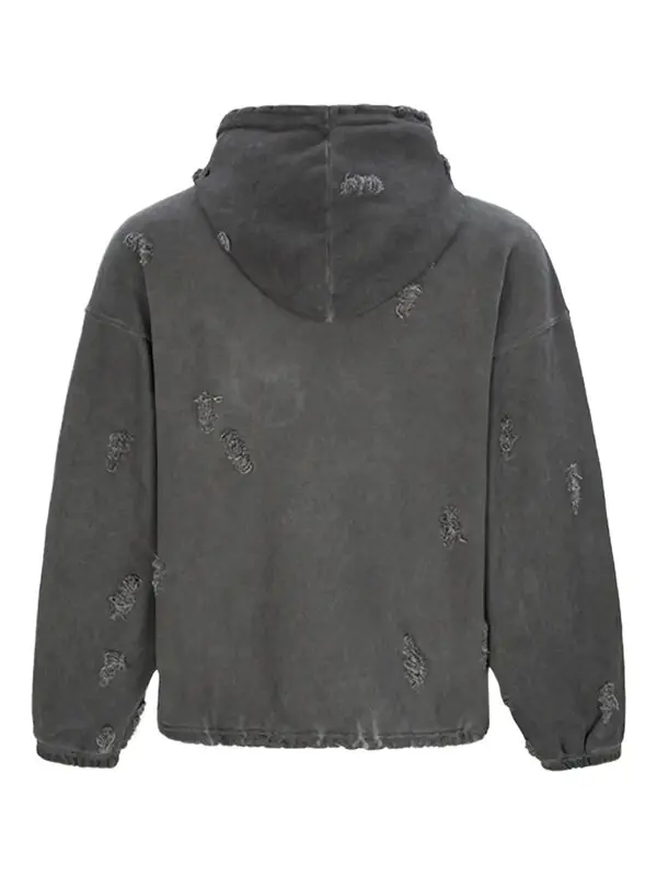 THUG CLUB Rock Distressed-details Hoodie