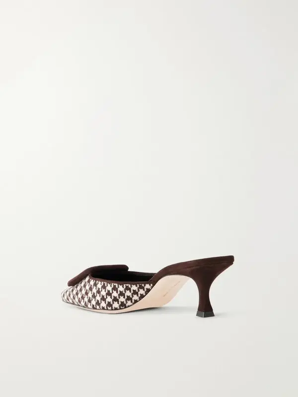 Manolo Blahnik Classic Plaid Shoes - No
