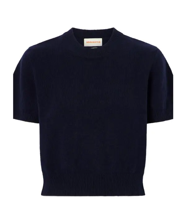 Daughter Wool Short-sleeved Sweater