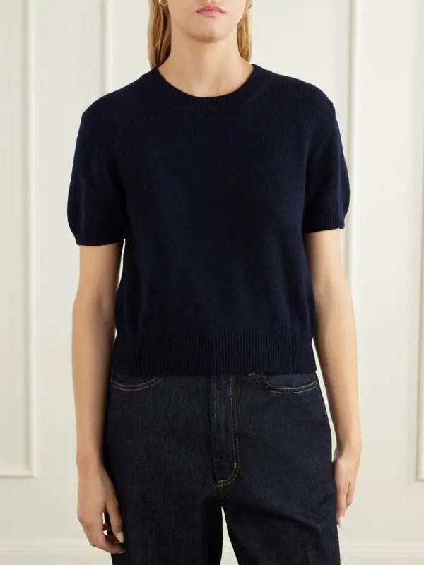 Daughter Wool Short-sleeved Sweater