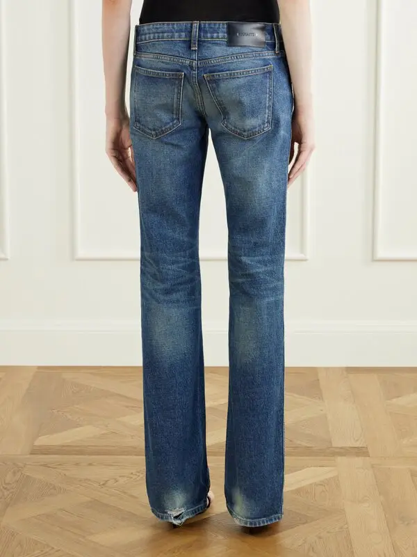 Khaite Mid-rise Straight-leg Jeans
