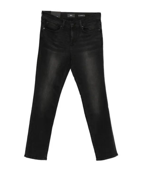 7 For All Mankind Slim Straight Faded Jeans