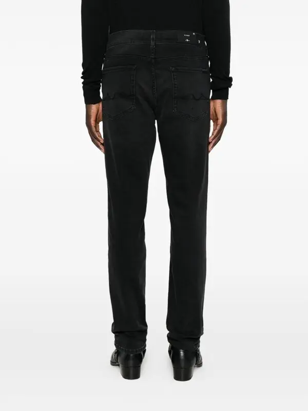 7 For All Mankind Slim Straight Faded Jeans