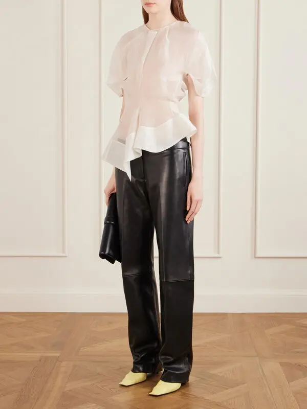 Khaite Leather Trousers
