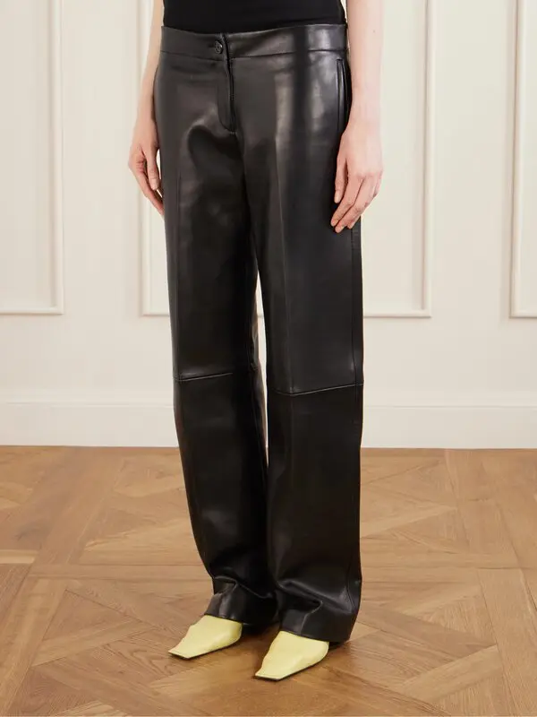 Khaite Leather Trousers
