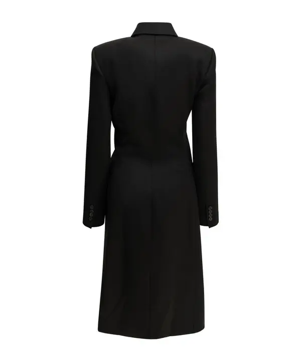 Khaite Double-breasted Wool Long Coat