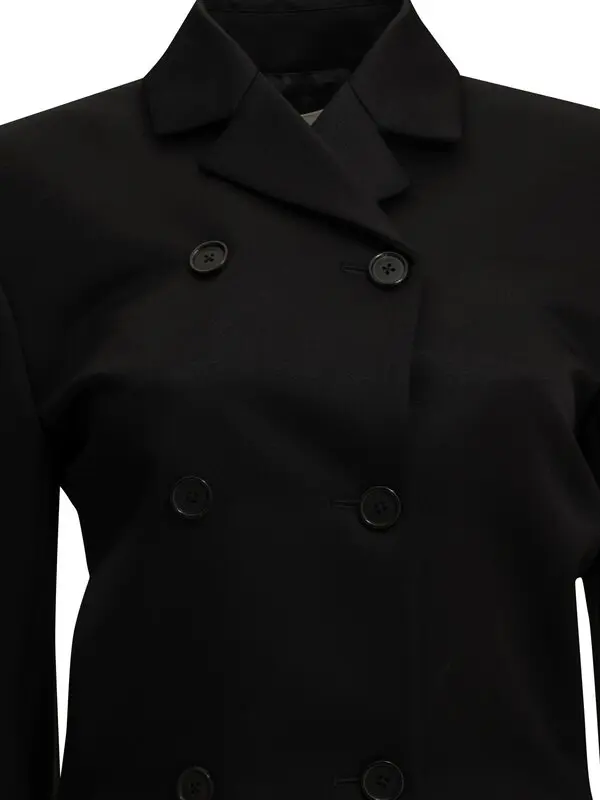 Khaite Double-breasted Wool Long Coat