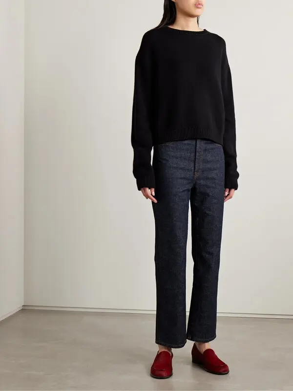 Khaite High-waisted Straight-leg Jeans