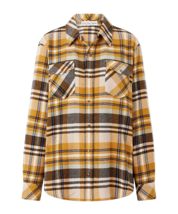 GOD'S TRUE CASHMERE Checked Cashmere Shirt