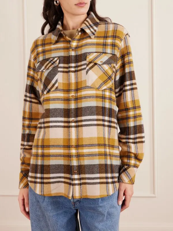 GOD'S TRUE CASHMERE Checked Cashmere Shirt