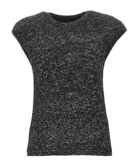 Emporio Armani Sequin-embellished Sleeveless Top - No