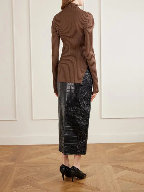 Khaite Wool And Silk-blend Turtleneck Sweater