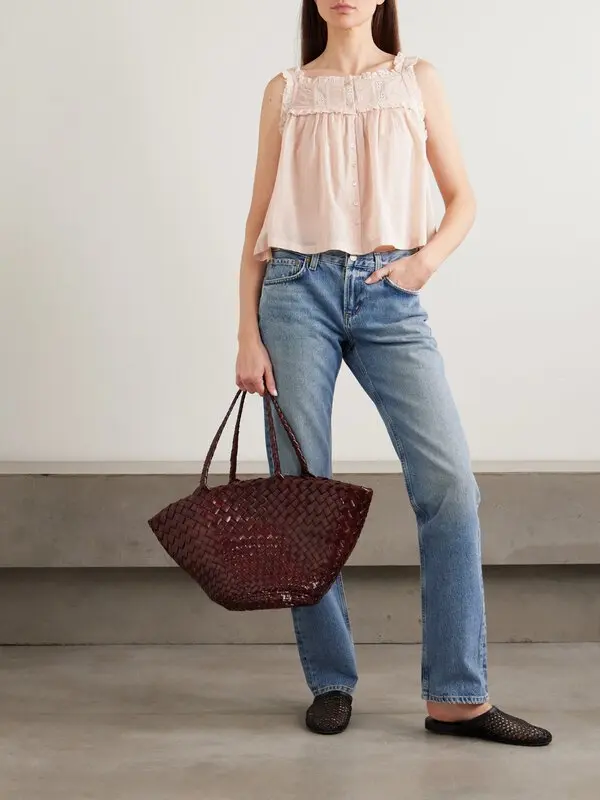 DÔEN Vintage-style Cotton Crop Top