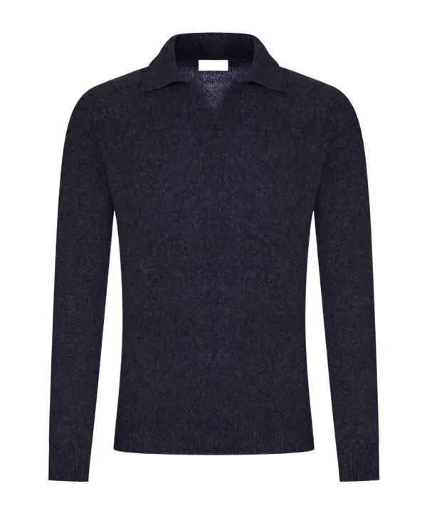 ROBERTO COLLINA Polo Collar Knit Sweater