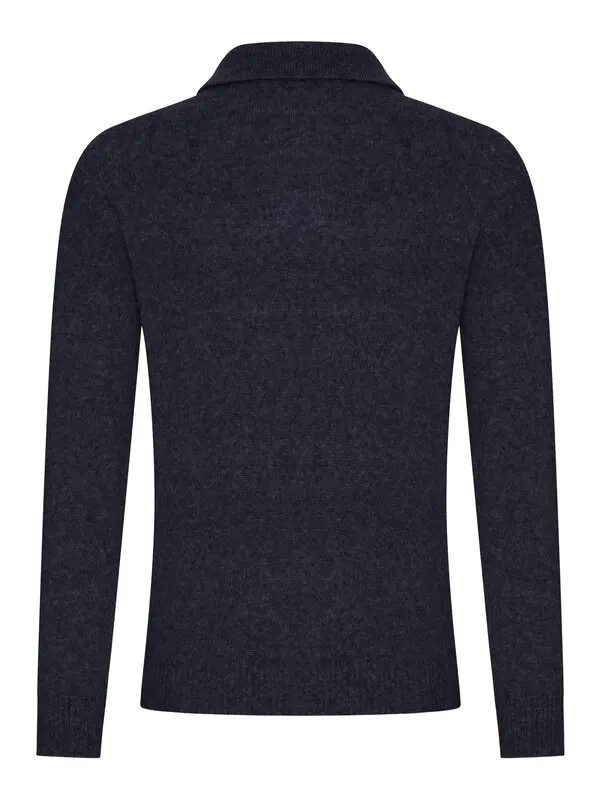 ROBERTO COLLINA Polo Collar Knit Sweater