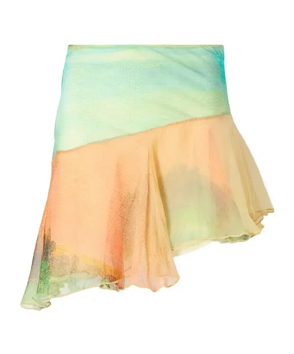 DONDE ESTEBAN Silk Mini Skirt - No