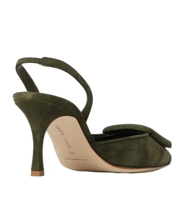 Manolo Blahnik Open-back High-heeled Sandals