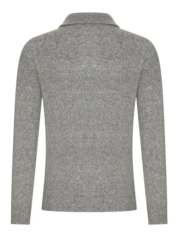 ROBERTO COLLINA Polo Collar Knit Sweater