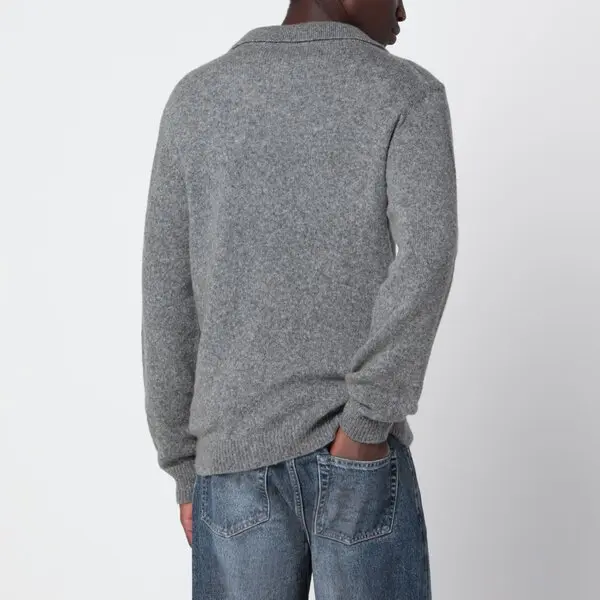 ROBERTO COLLINA Polo Collar Knit Sweater