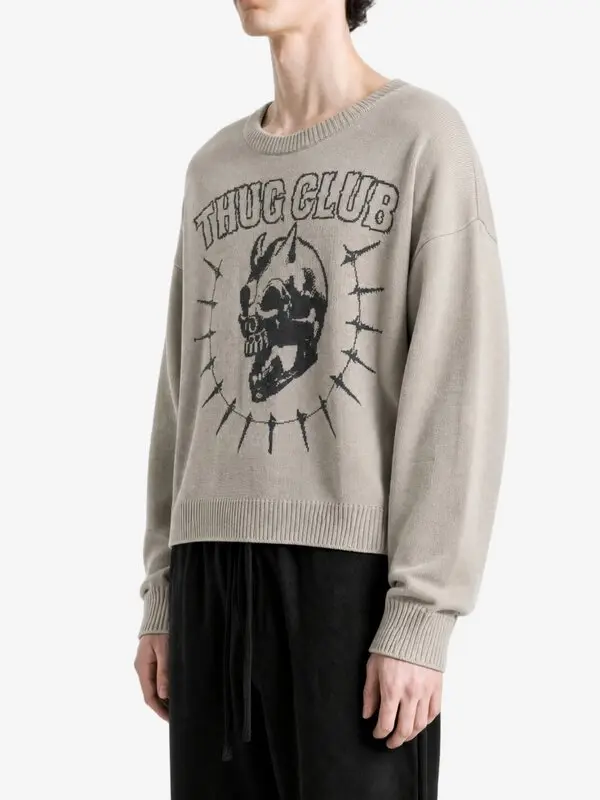 THUG CLUB Logo-lettering Sweater