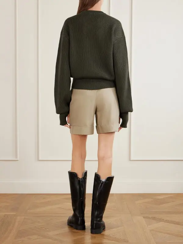 RIER Ribbed Virgin Wool Sweater