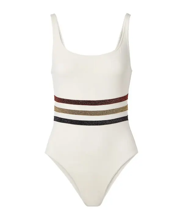 ERES Metallic Stripe One-piece Swimsuit