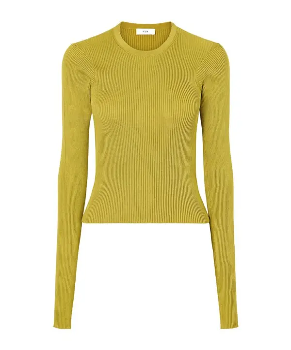 RIER Ribbed Silk T-shirt