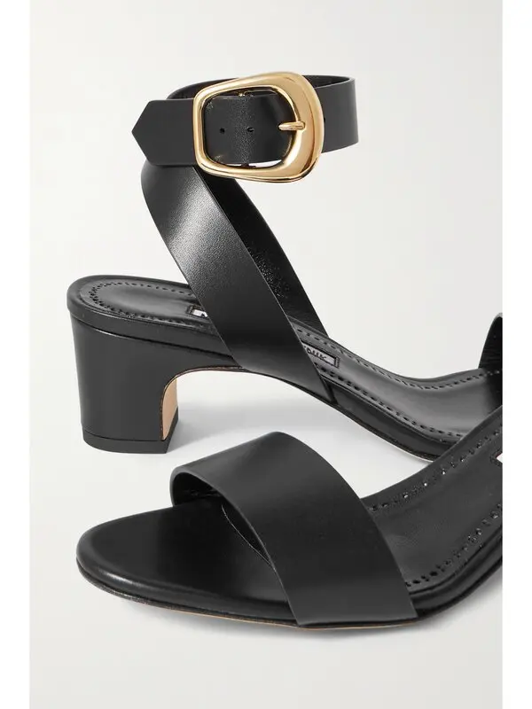Manolo Blahnik Minimalist Double-strap Sandals