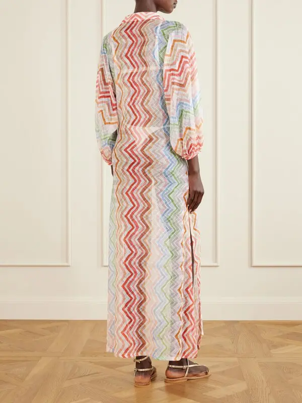Missoni Striped Crochet-knit Coverup
