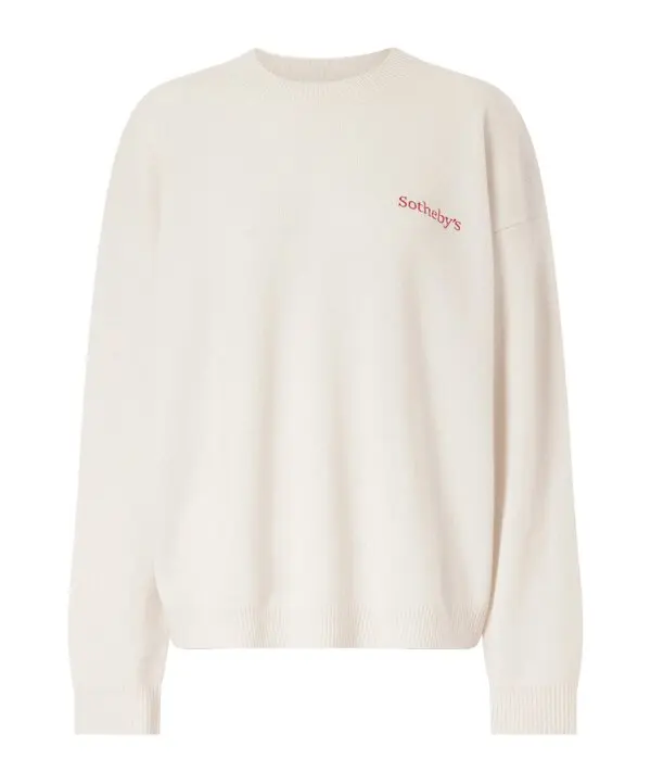 FRAME Logo-embroidered Cashmere Sweater