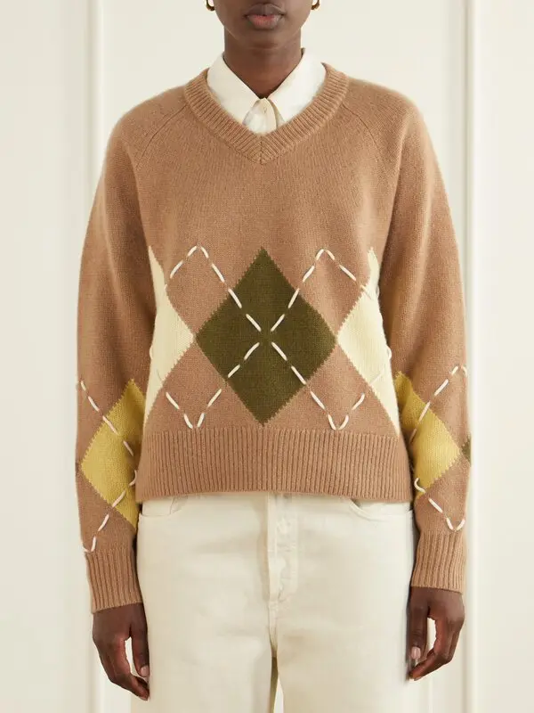 Arch4 Argyle Cashmere Sweater