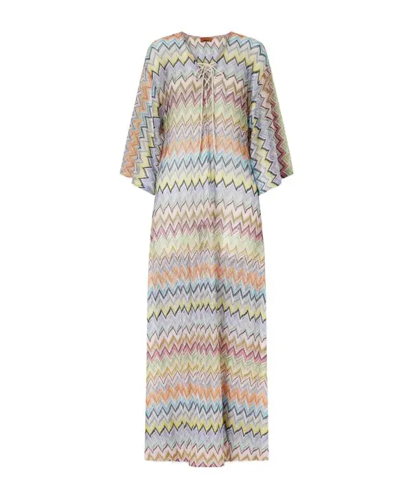 Missoni Striped Metallic Crochet-knit Coverup - No