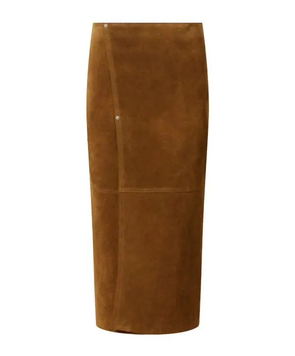Studio Nicholson Suede Midi Skirt - No