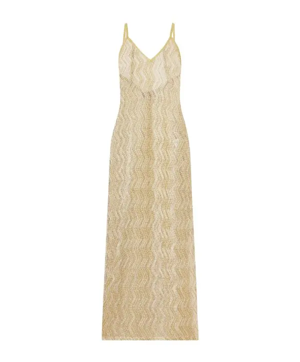 Missoni Metallic Crochet-knit Coverup - No
