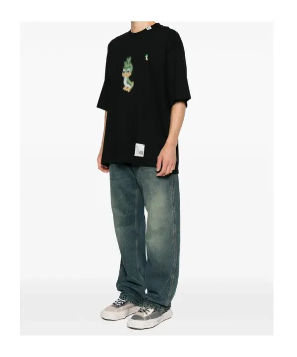 Mihara Yasuhiro Leon-print T-shirt