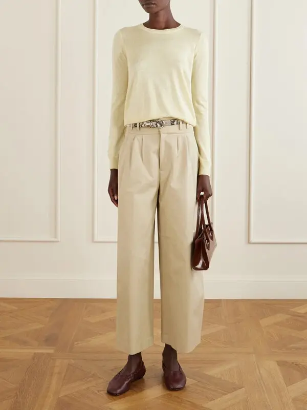 Le Monde Beryl Gathered Leather Ballet Flats