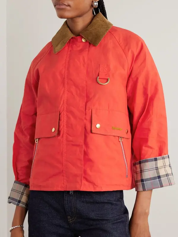 Barbour Cropped Cotton Jacket