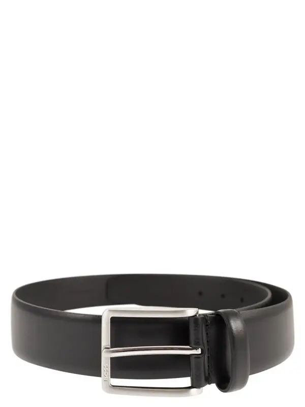 BOSS Leather Belt With Pin Buckle