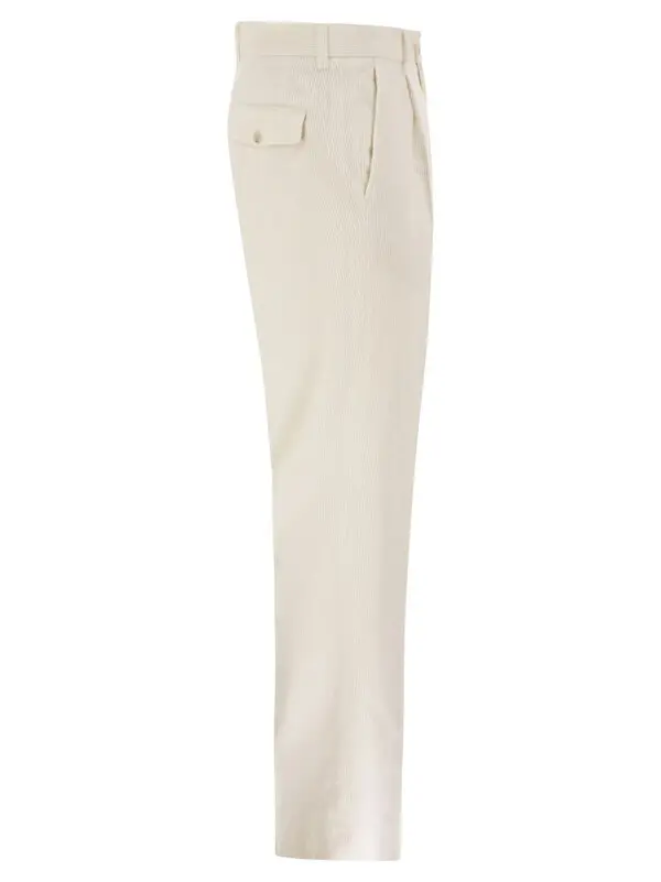 BOSS Cotton And Cashmere Corduroy Trousers