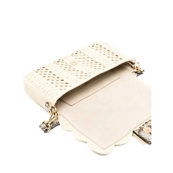 Fendi Neutrals Shoulder Bags - Cream