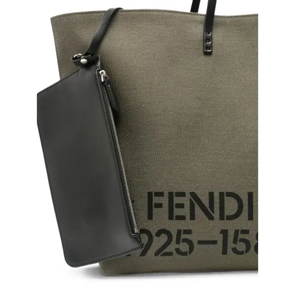 Fendi Grey Tote Bags