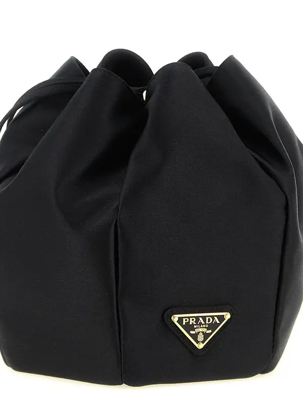 Prada Satin Mini Bucket Bag
