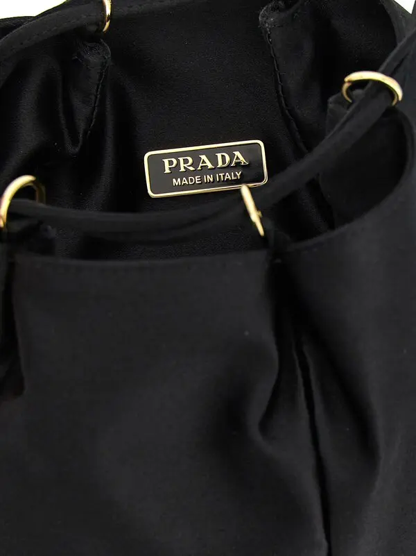 Prada Satin Mini Bucket Bag
