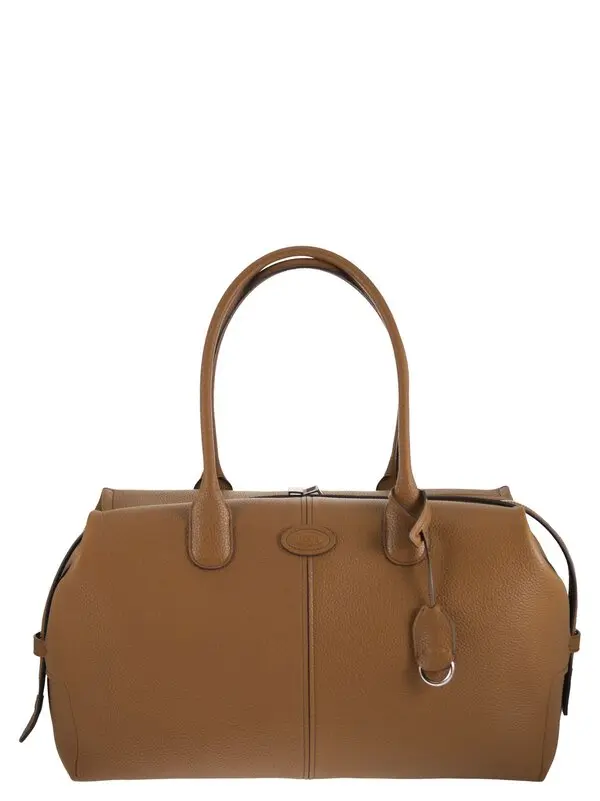 TOD'S Hammered Calfskin Leather Travel Bag - Multicolor