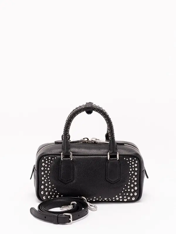 Miu Miu Arcadie` Leather Bag With Studs