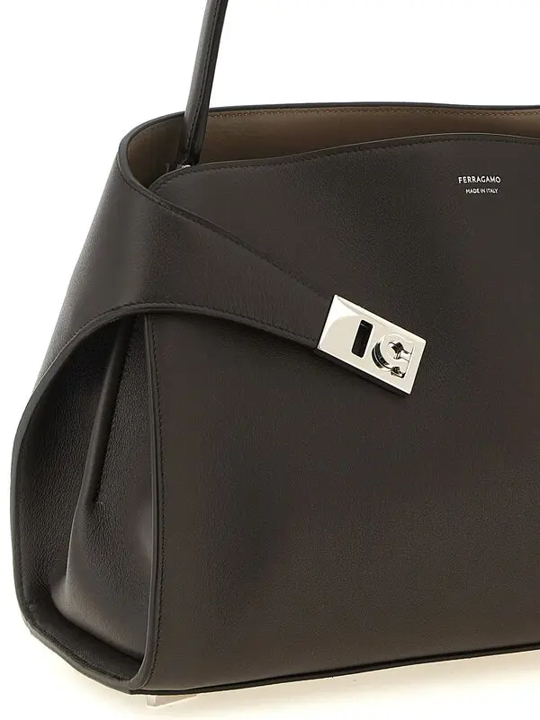 FERRAGAMO Hug Soft Shoulder Bag - Brown